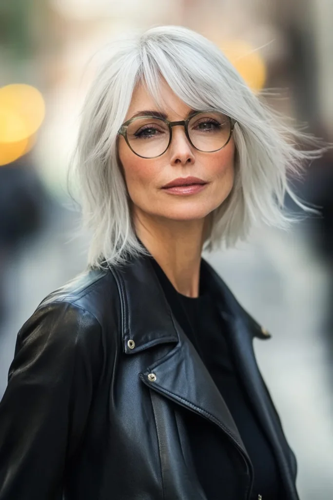 21 Stunning Hairstyles with Bangs for Women Over 60 - Tress Nails