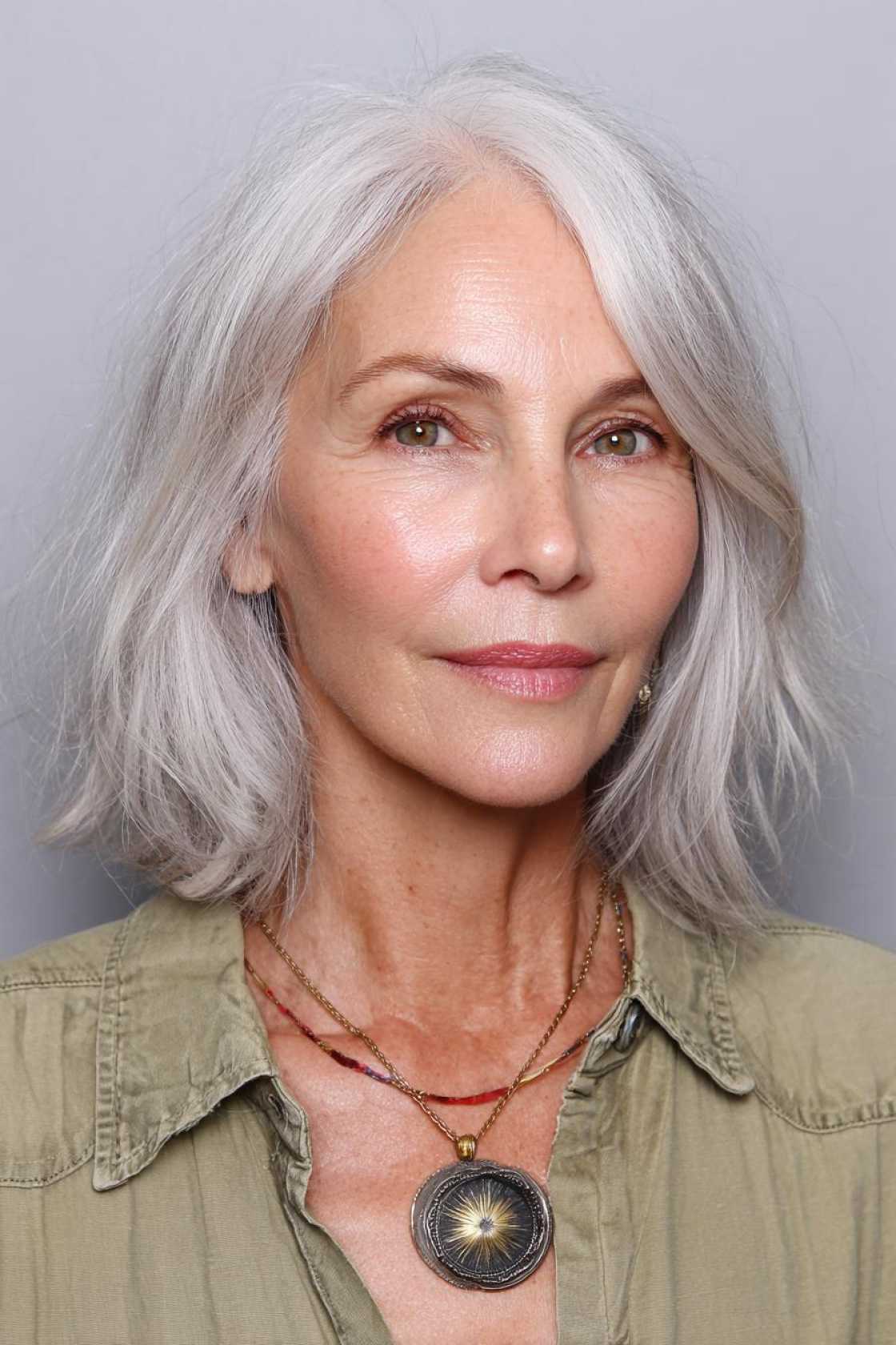 Graceful & Modern: 12+ Medium-Length Haircuts That Flatter Women Over 60 Beautifully - Tress Nails