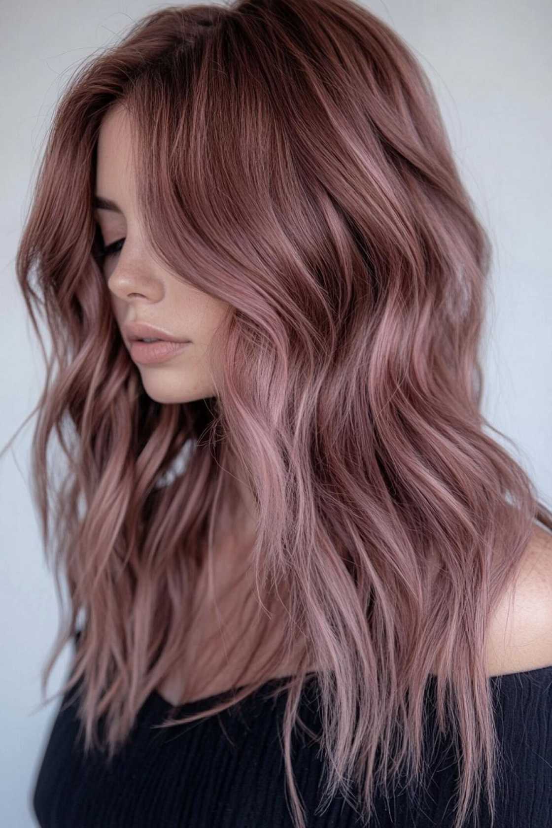 Blush Meets Brunette: 12+ Rose Brown Hair Color Ideas for a Subtle ...