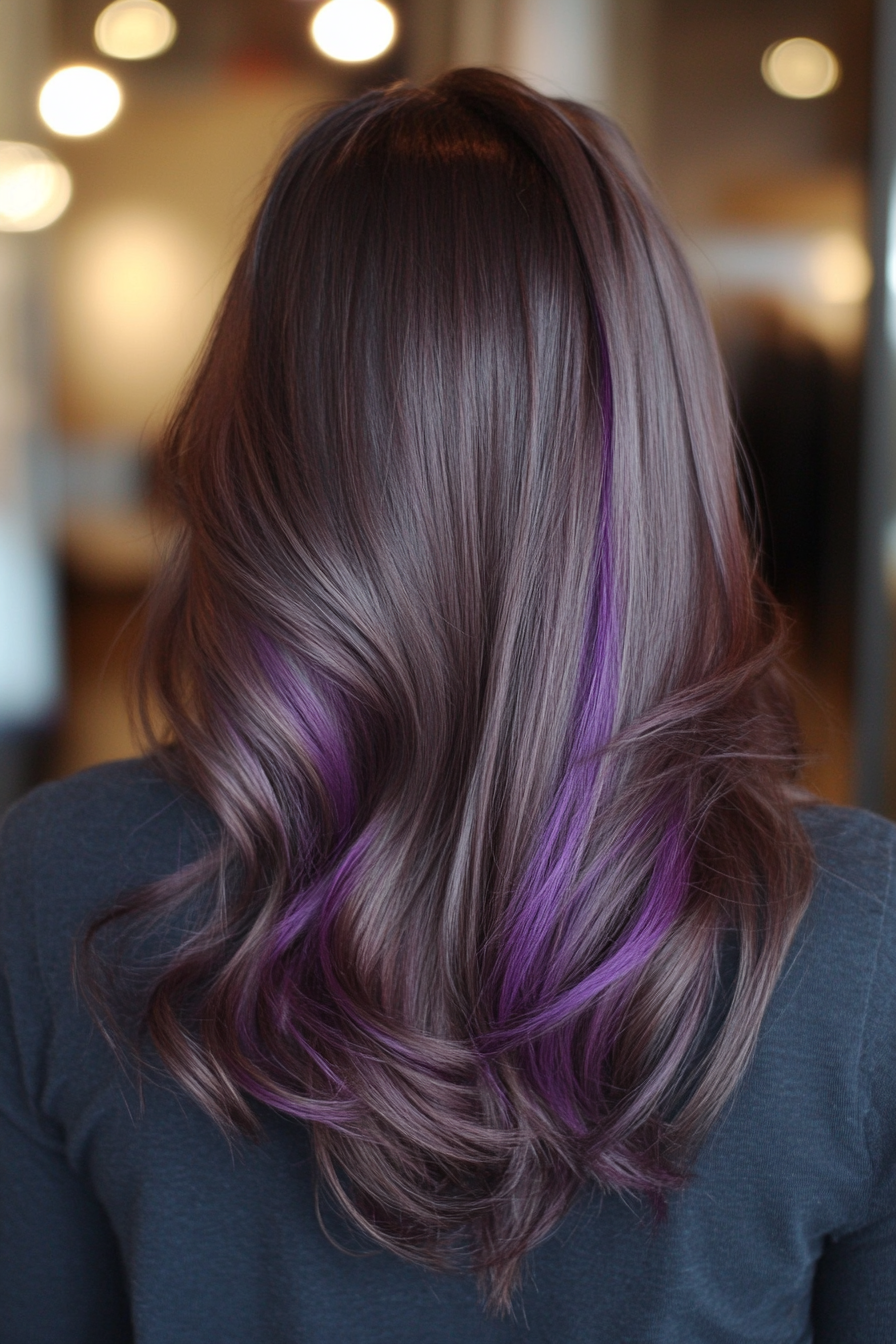 Bold Streaks: 12+ Purple Highlight Ideas That Add Instant Edge - Tress ...