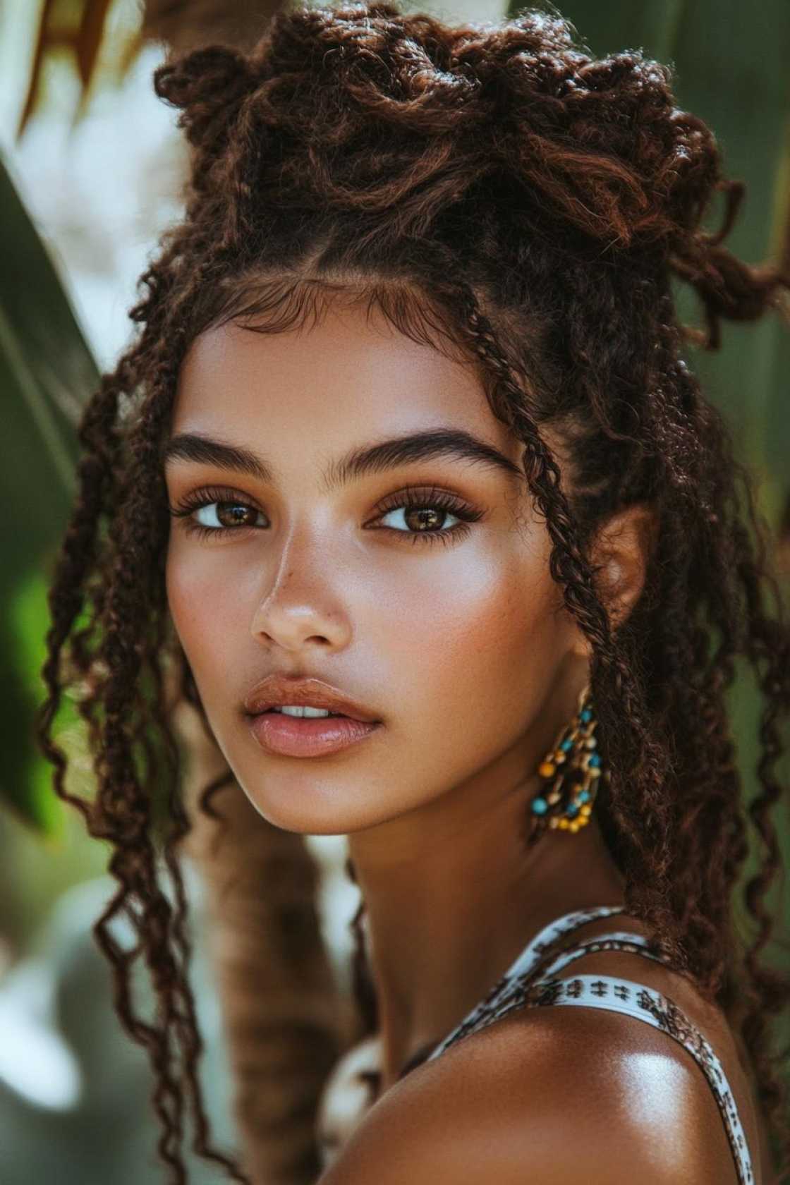 12+ Curly Hairstyles with Braids That Add Extra Volume and Texture ...