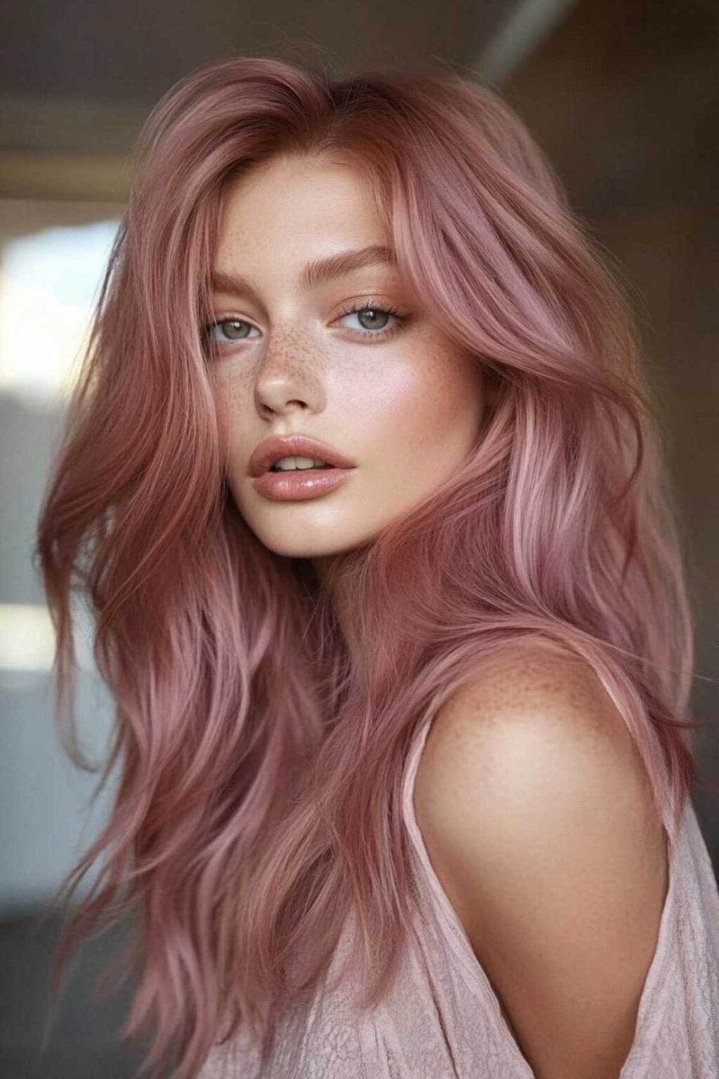 13+ Muted Rose Brown Hair Colors Blending Soft Pink and Brunette ...