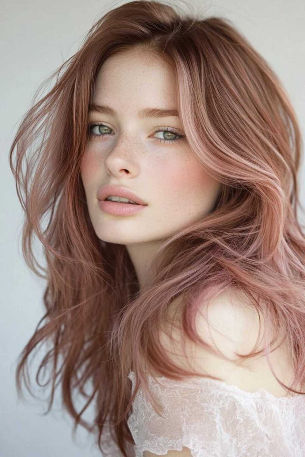 13+ Muted Rose Brown Hair Colors Blending Soft Pink and Brunette ...