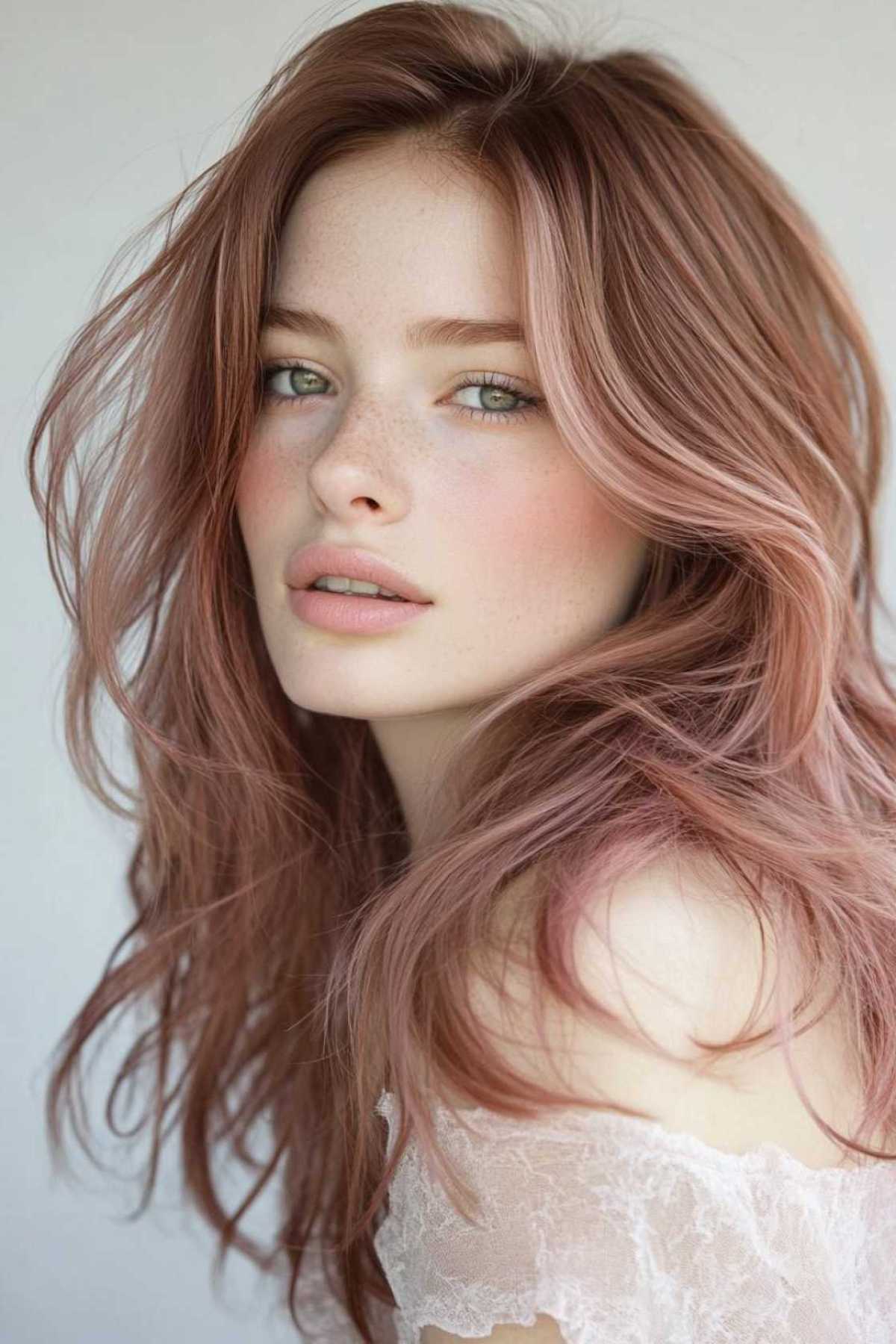 13+ Muted Rose Brown Hair Colors Blending Soft Pink and Brunette ...