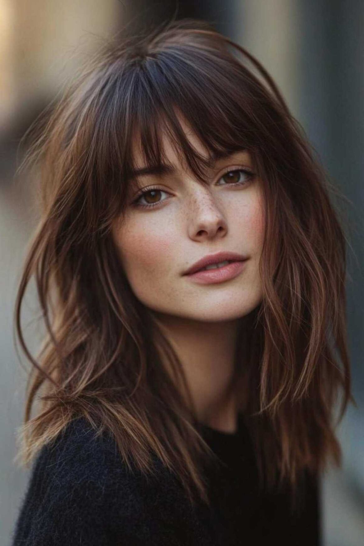 13+ Curtain Bang Haircuts That Instantly Refresh the Face - Tress Nails