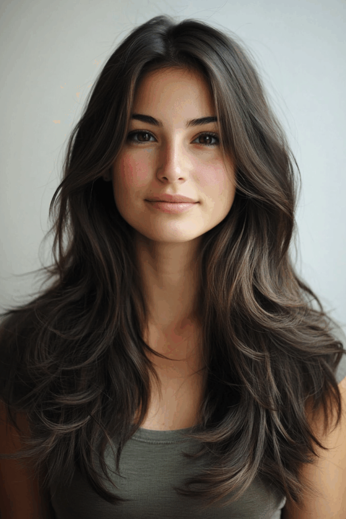 14+ Long Layered Haircuts with Face-Framing Pieces Everyone Wants Right ...