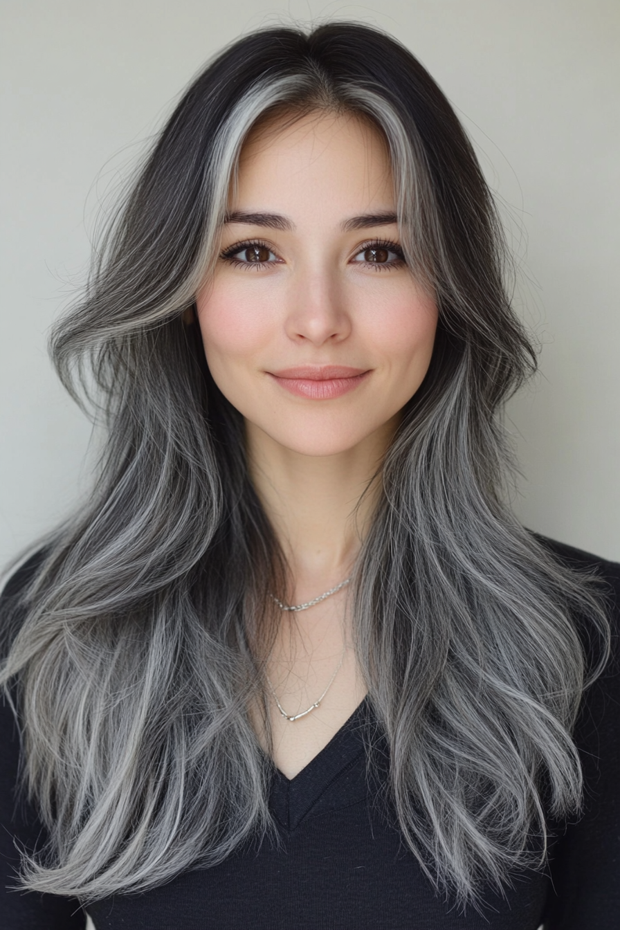 12+ Gray Blending Techniques for Dark Hair with Soft Transitions ...