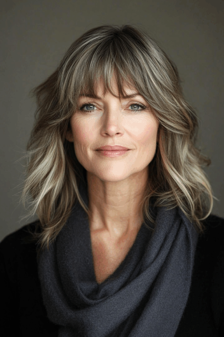 Youthful Edge: 12+ Hairstyles with Bangs That Refresh Women Over 50 ...
