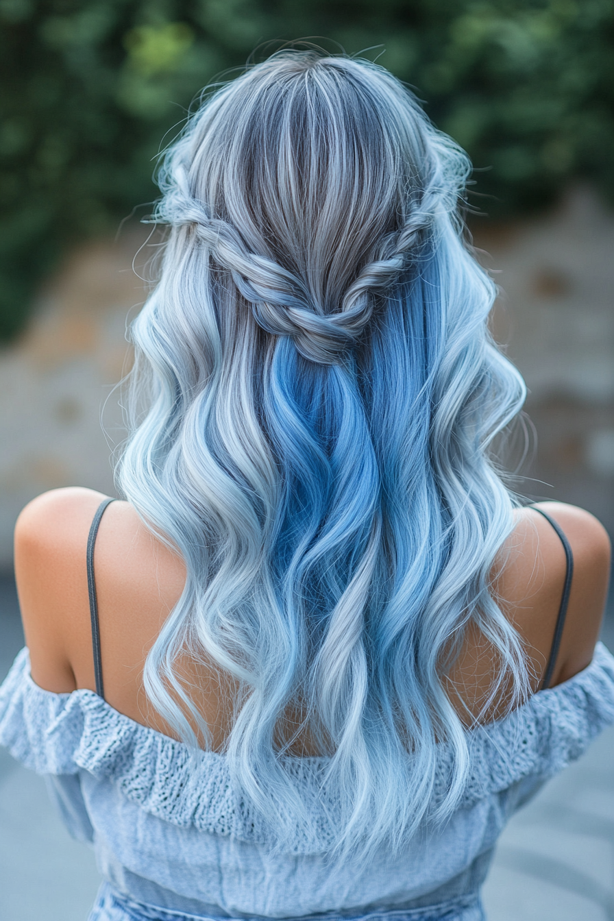 13+ Frosty Blue to Silver Ombre Hair Colors with Icy Dimension - Tress ...